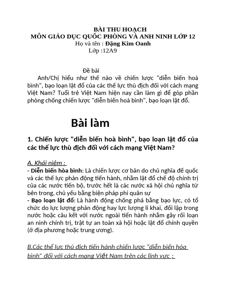 Đặng Kim Oanh | PDF