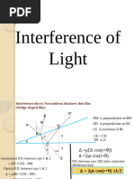 Wedge Shaped Film Interference Analysis | PDF | Wavelength | Light