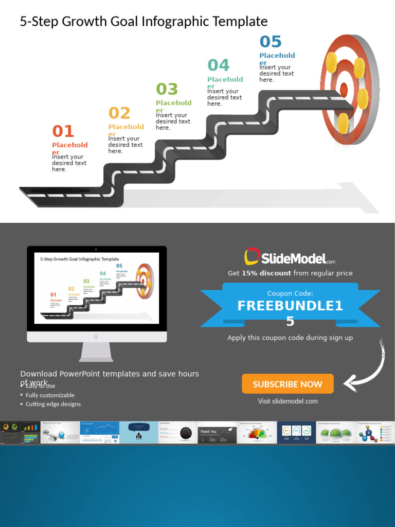 FF0539!01!5 Step Growth Goal Infographic Template 16x9 1 | PDF