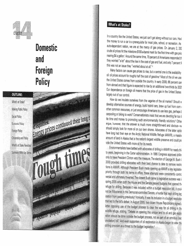 CH 14 Domestic and Foreign Policy | PDF
