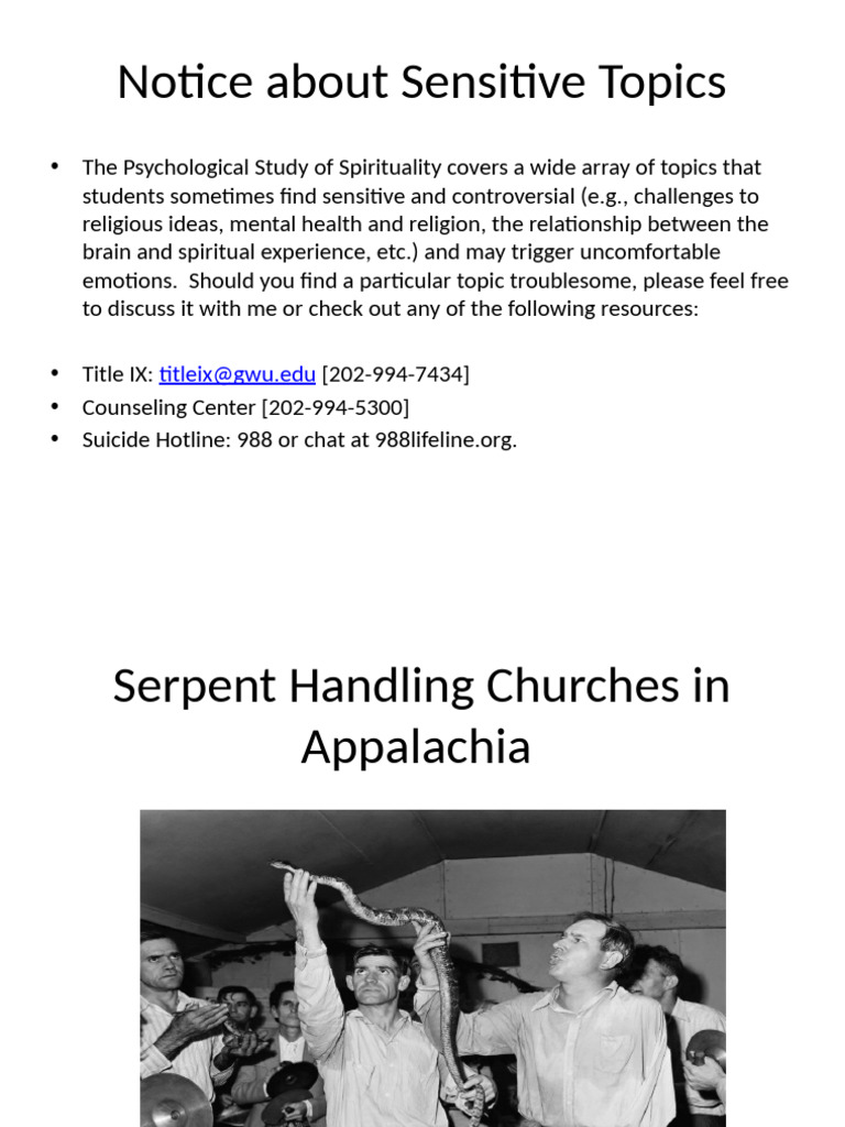 Serpent Handling in Appalacia Student | PDF | Snake