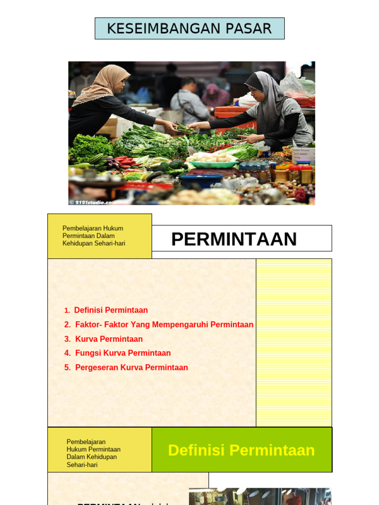 Materi Keseimbangan Pasar | PDF