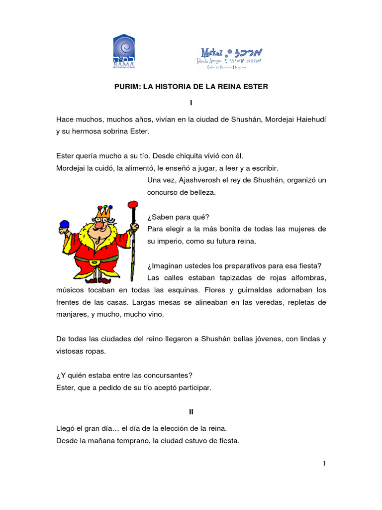 Historia de Purim y la Reina Ester | PDF | Esther