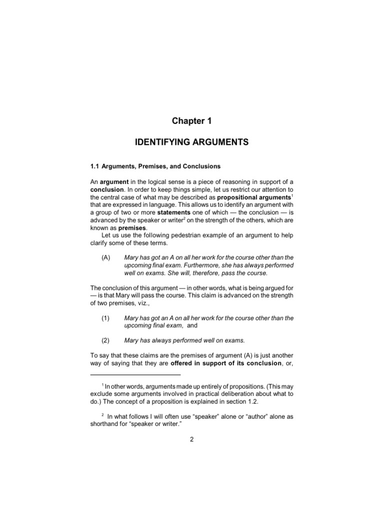 Pages from Pendlebury 2013_Arguments Premises and Conclusions | PDF | Argument | Reason