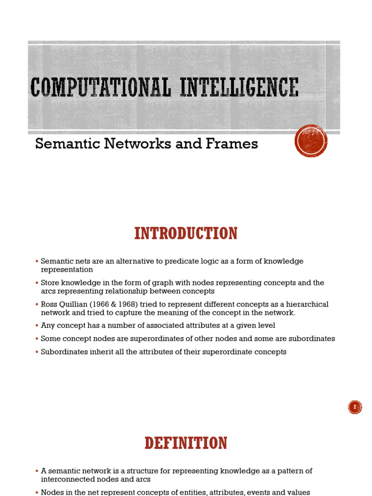 Semantic Networks and Frames | PDF | Semantics