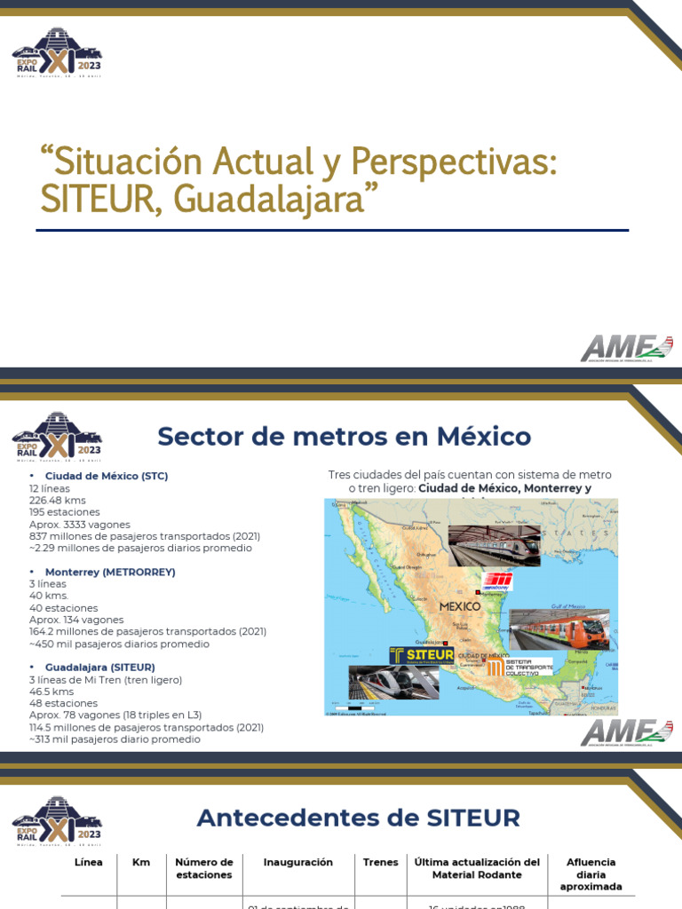 Avances y Proyectos de SITEUR Guadalajara | PDF | Transporte ...