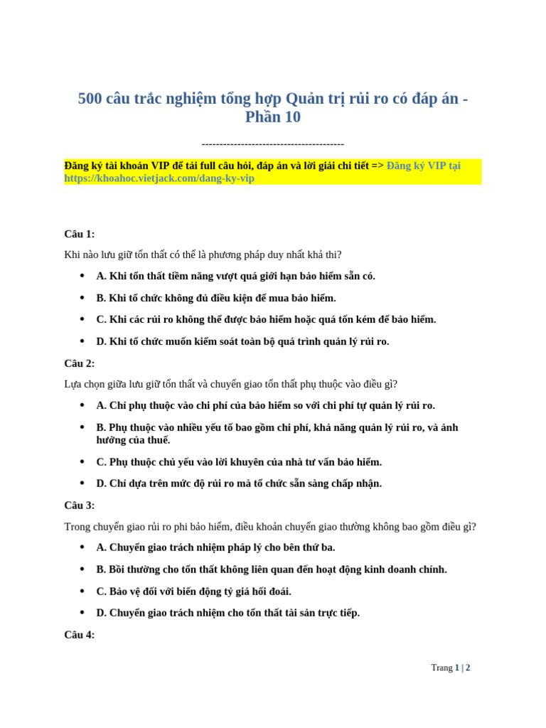 500-cau-trac-nghiem-tong-hop-quan-tri-rui-ro-co-dap-an-phan-10_2025_04_16 | PDF
