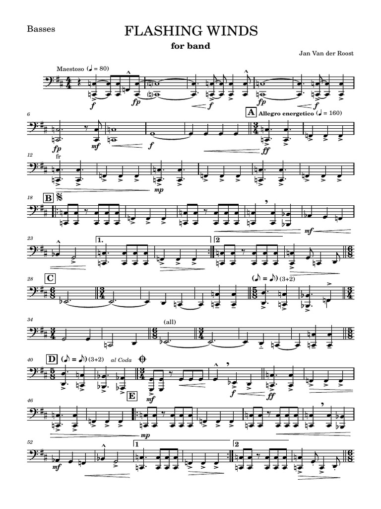Flashing Winds Baspartij in BB | PDF