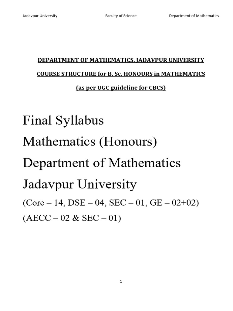 math-CBCS-B.Sc_.-Syllabus-Final | PDF | Group (Mathematics) | Integral
