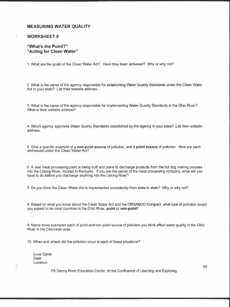 Clean Water Act Handout 2 | PDF