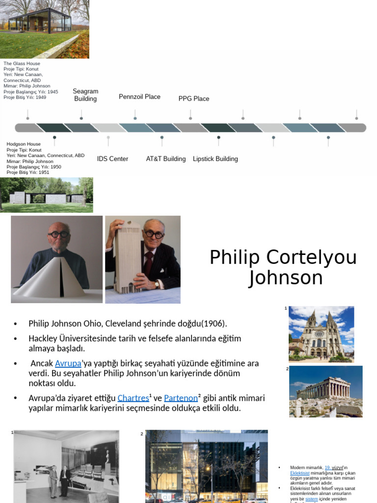 Philip Johnson Sunumu | PDF