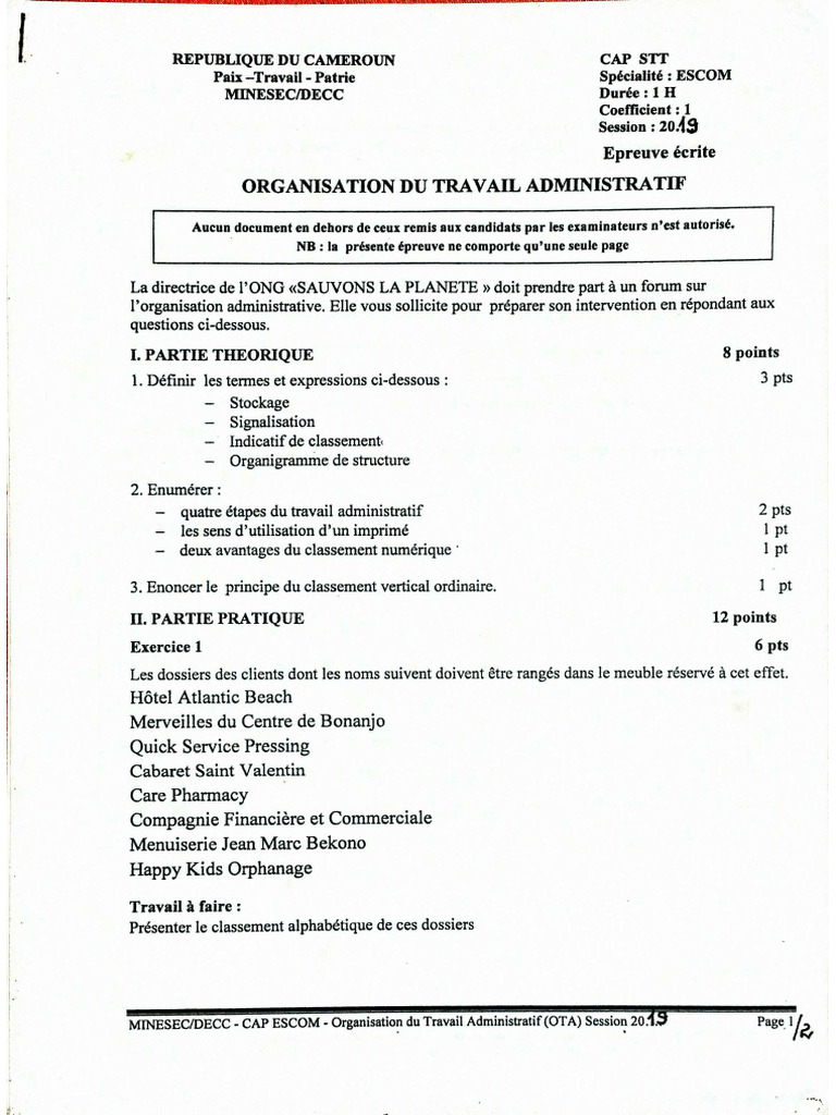 Ota Cap Escom 2019 | PDF
