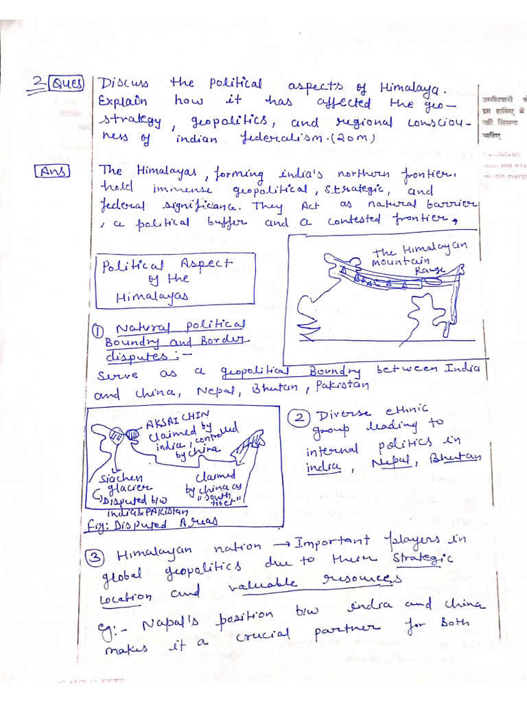Political Aspects 1 To 6 PYQ - 3 | PDF
