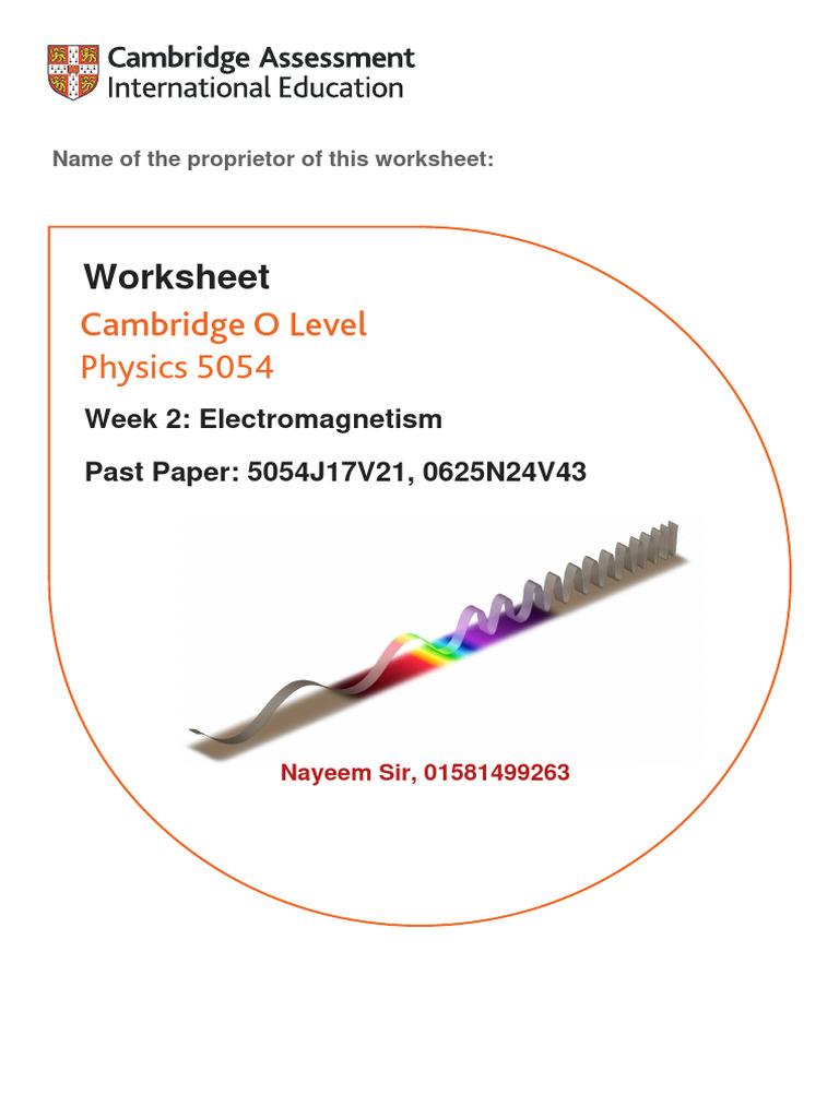 June 2021, Physics Paper Solving Week 1 | PDF | Force | Thermal Conduction