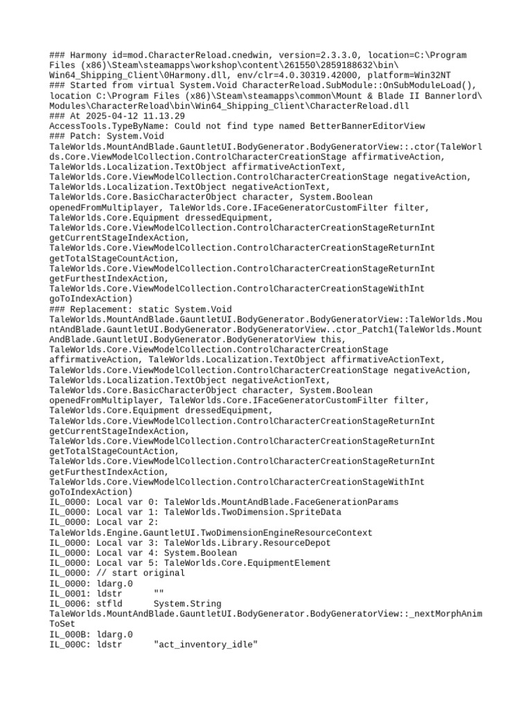 Harmony.log | PDF | Constructor (Object Oriented Programming) | Programming