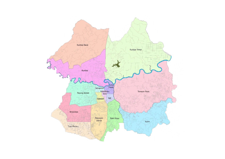 Peta Kota Pekanbaru 2025 | PDF