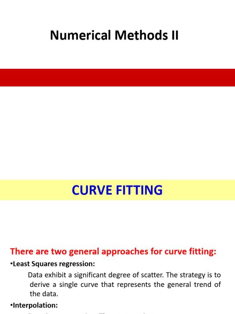5)305-(FULL NOTE) | PDF | Interpolation | Least Squares