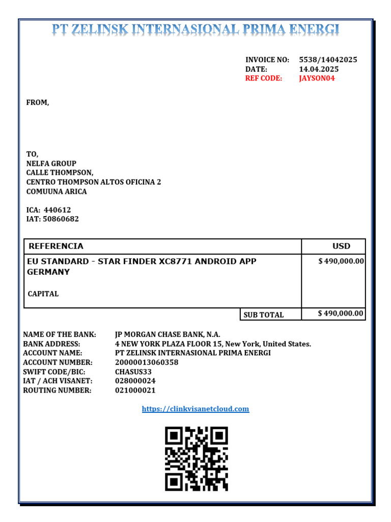 Kasikorn Bank Routing Details Invoice | PDF