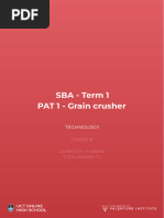 Grade 8 Term 1 Technology PAT 2025 | PDF