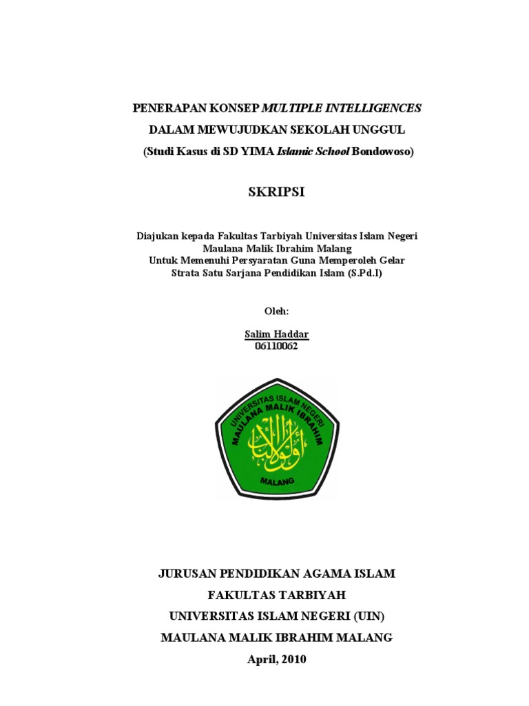 Skripsi | PDF | Pengembangan Diri | Agama & Spiritualitas