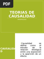 Causalidad en Epidemiología Clínica | PDF | Epidemiología | Determinismo