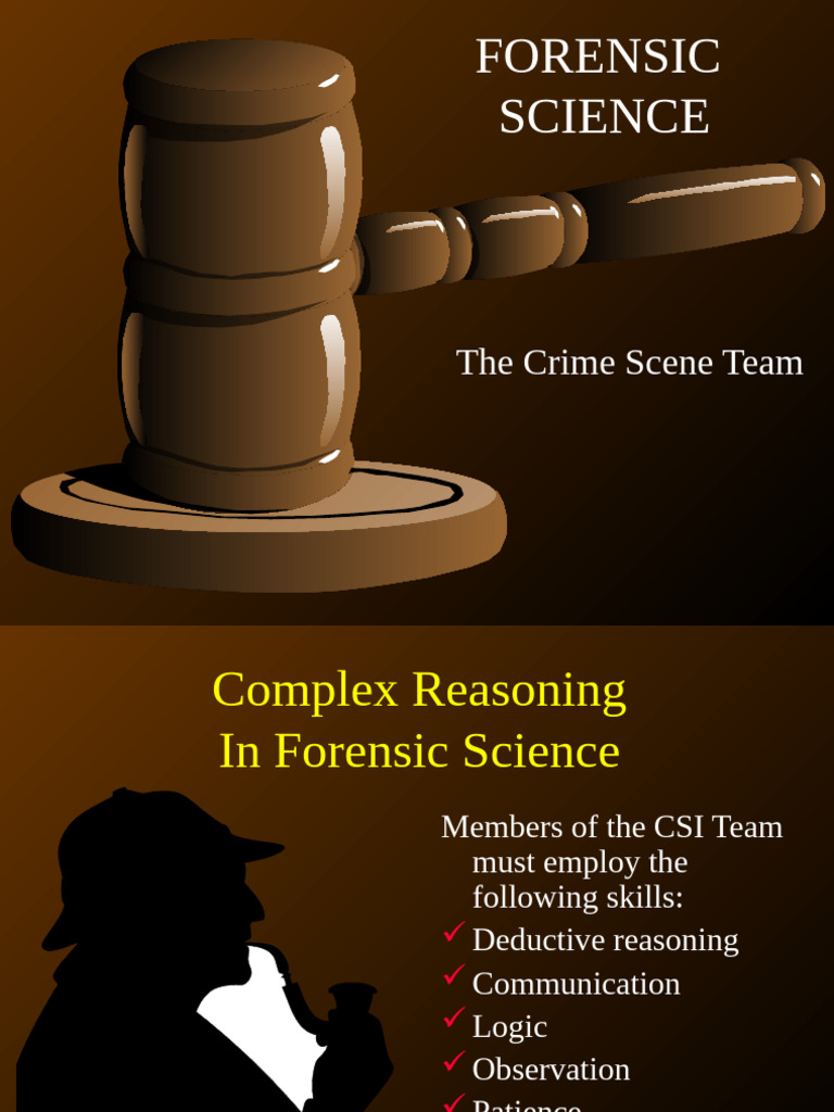 Forensic Science: Crime Scene Team Roles | PDF | Forensic Science ...