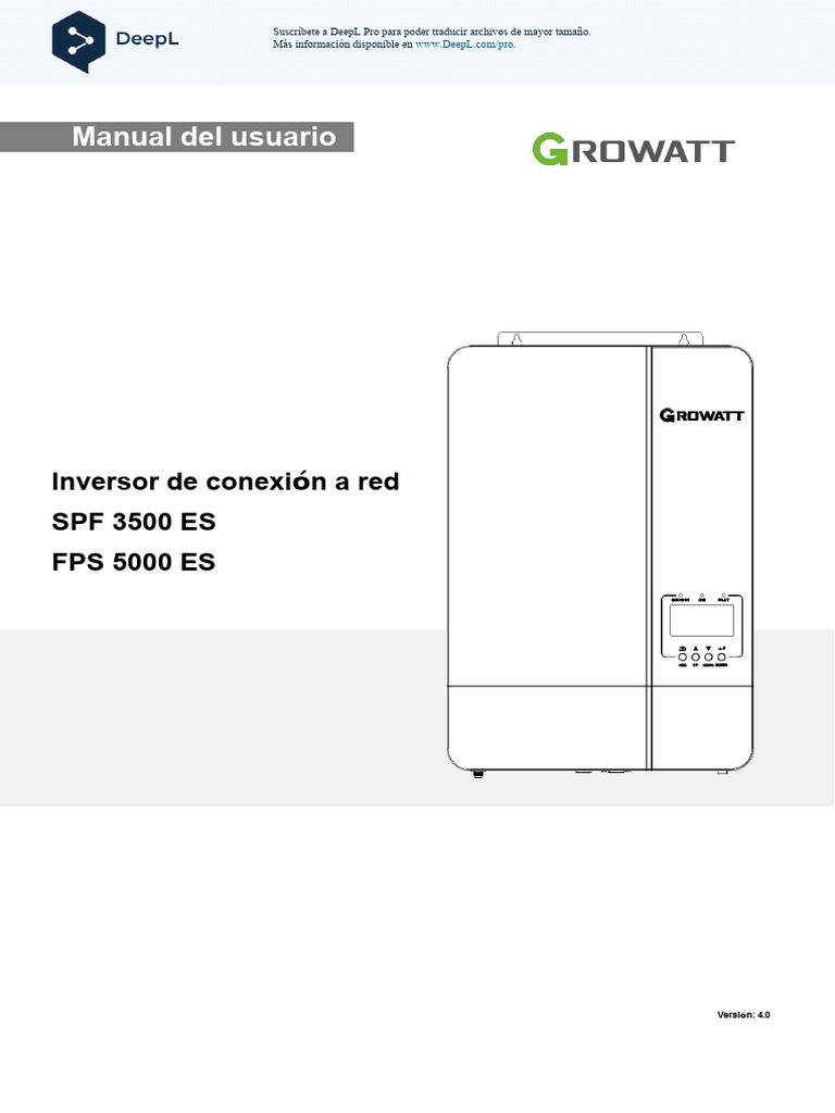 SPF 3500-5000 ES User Manual es-unlocked_unlocked | PDF | Ingenieria ...