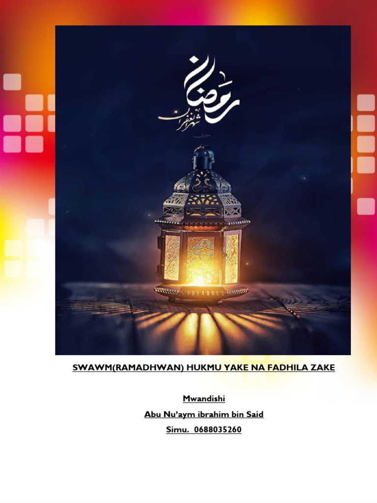 Funga Ya Ramadhani 2023 | PDF