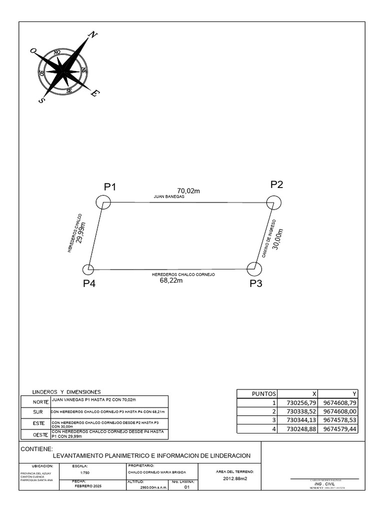 Plano en Cuenca | PDF