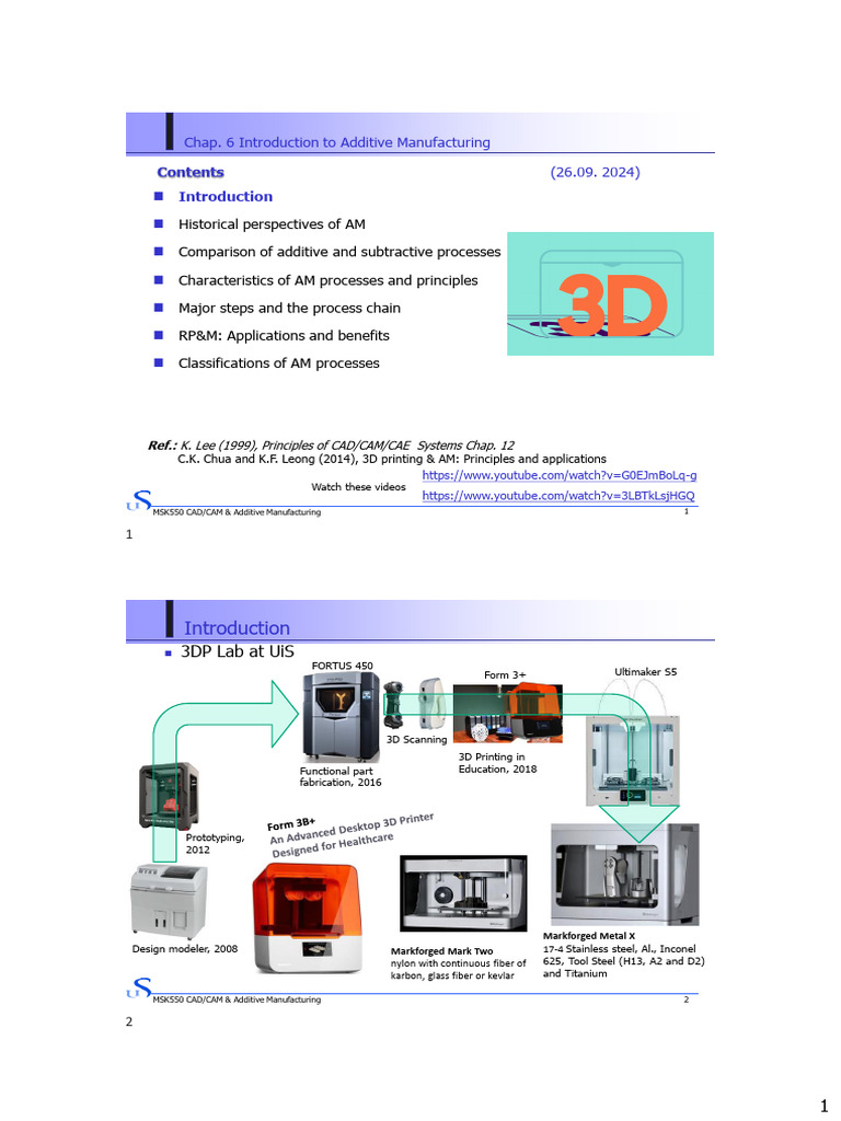 Chap 6.1 Basics and Definition of Additive Manufacturing Technologies ...