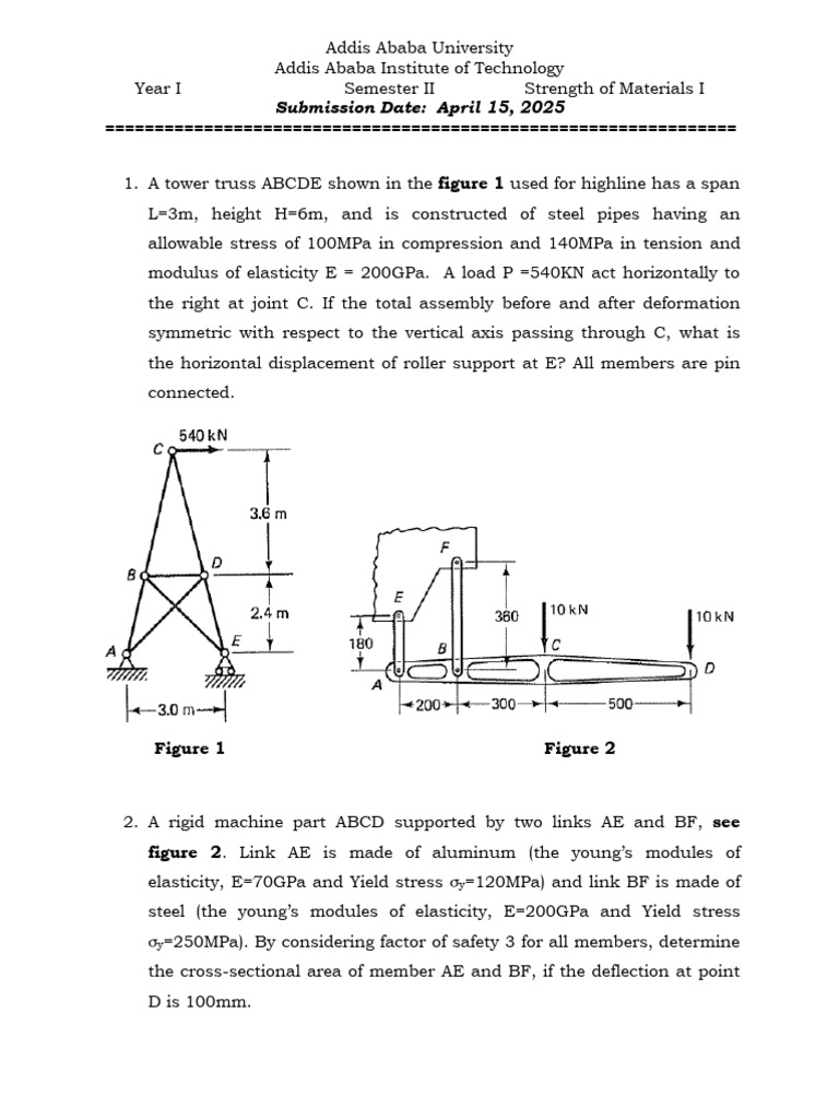 Assignment One - Strength I | PDF