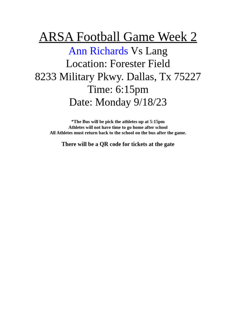 Week 2 Football Game | PDF