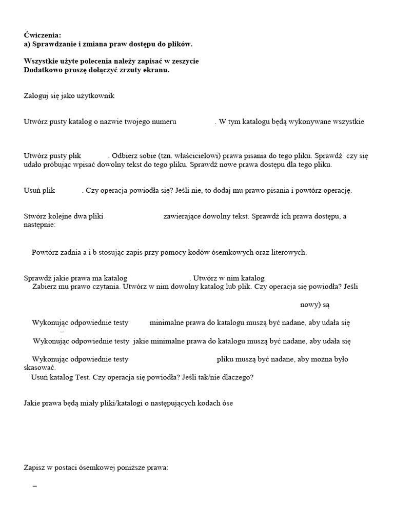 Zad2 - Prawa Dostepu | PDF