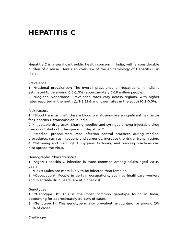 Hepatitis C | PDF