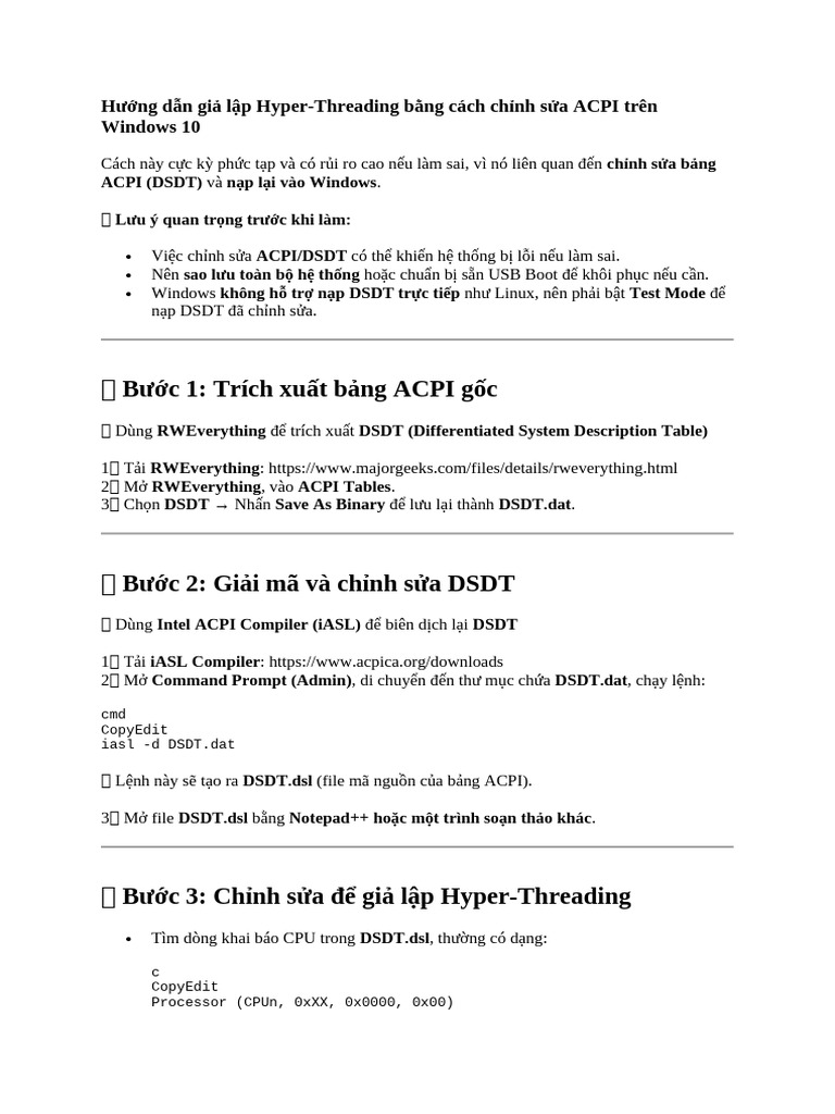 Hướng dẫn giả lập Hyper | PDF