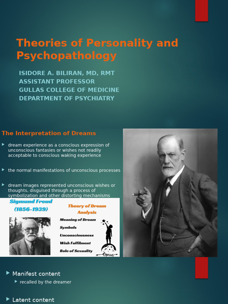 Theories of Personalities | PDF | Unconscious Mind | Libido
