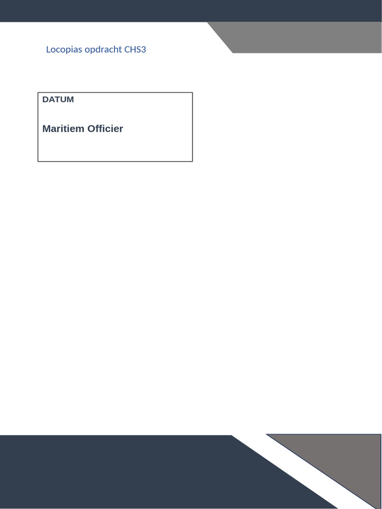 CHS3 Locopias Opdracht Bram Fransen | PDF