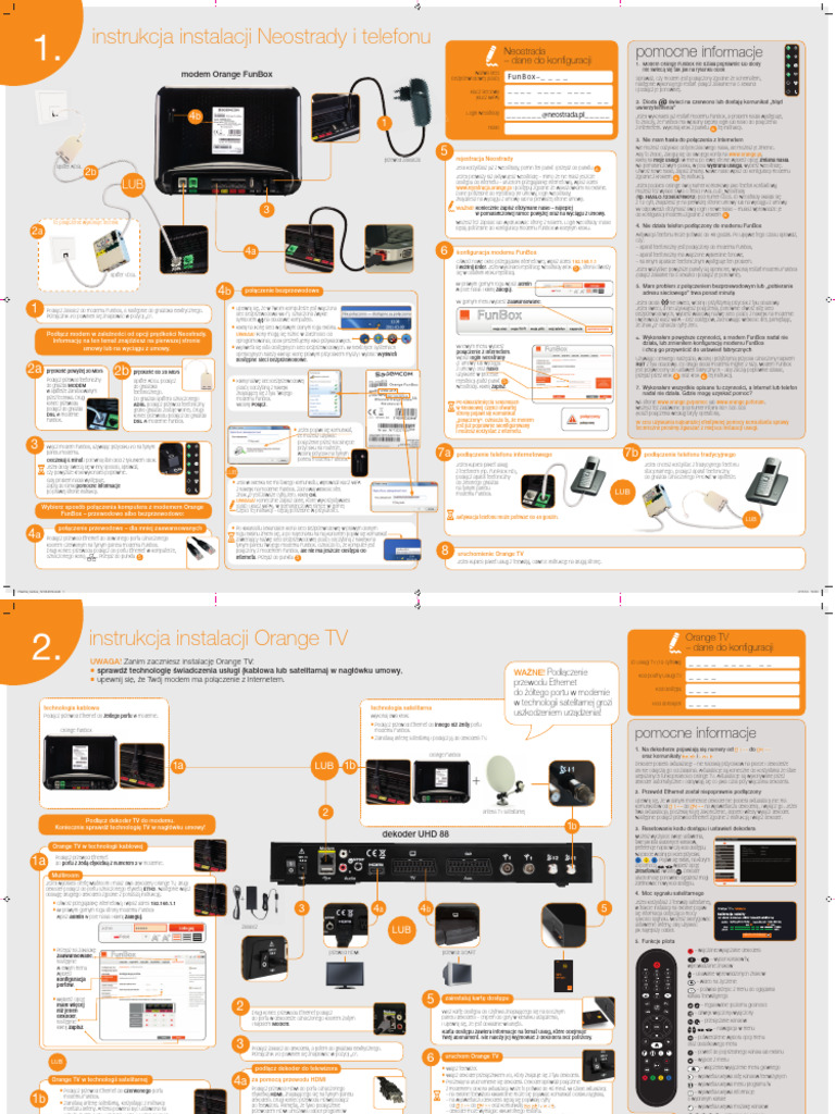 Instrukcja Instalacji FunBox | PDF