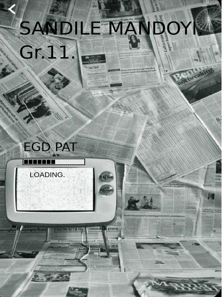 Sandile Mandoyi. Gr.11.: Egd Pat | PDF
