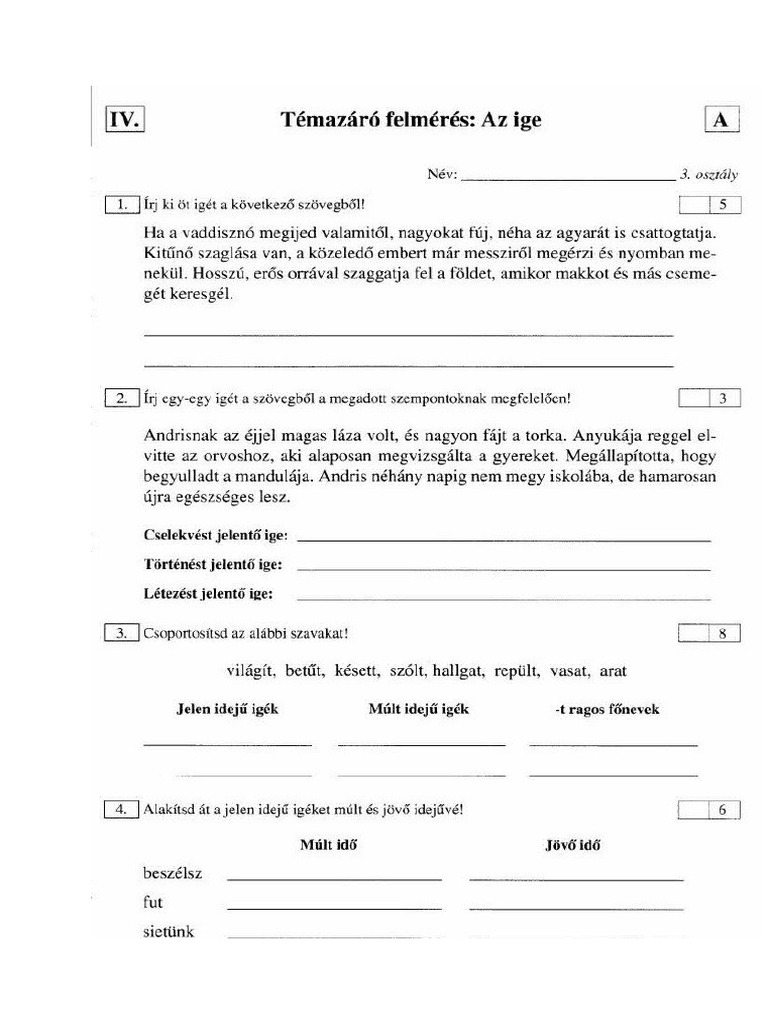 az ige, vaddisznó | PDF