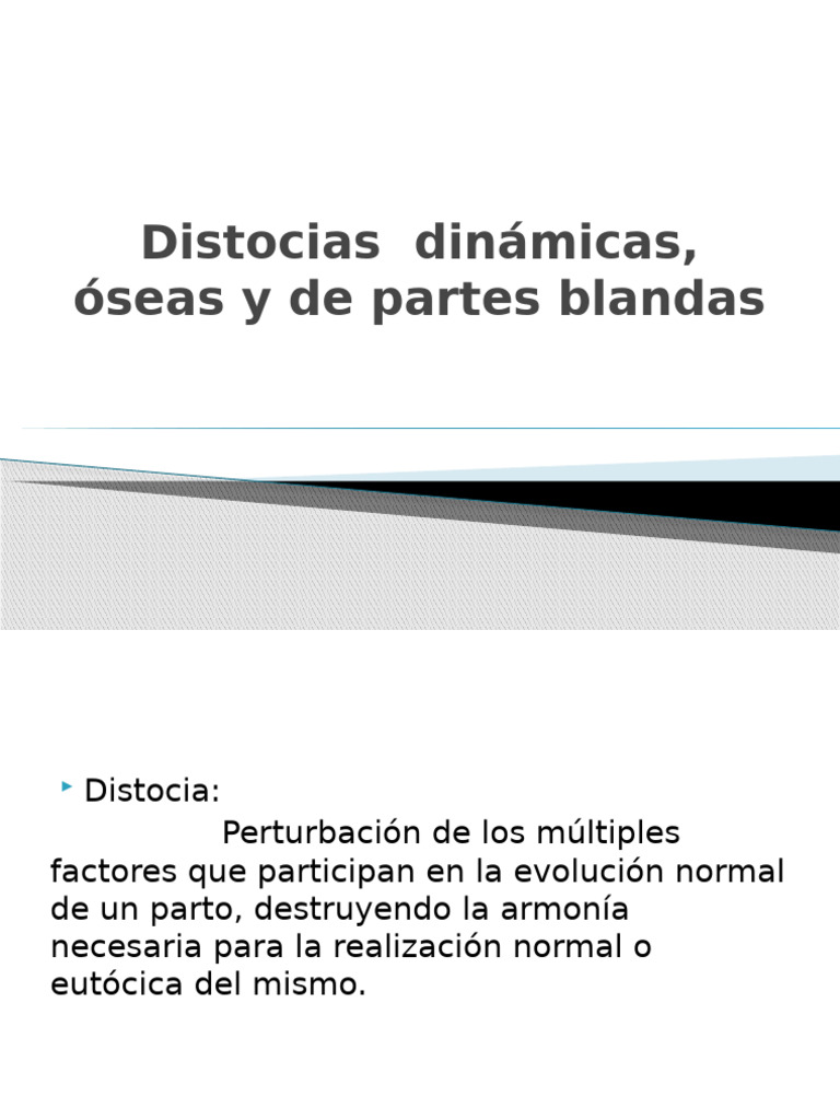 Distocia de Partes Blandas en Parto | PDF | Parto | Útero