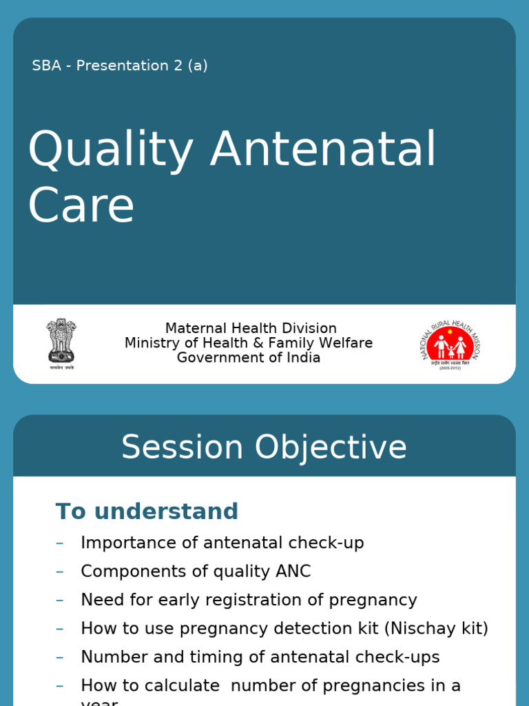 Essential Guide to Quality Antenatal Care | PDF | Pregnancy | Prenatal ...