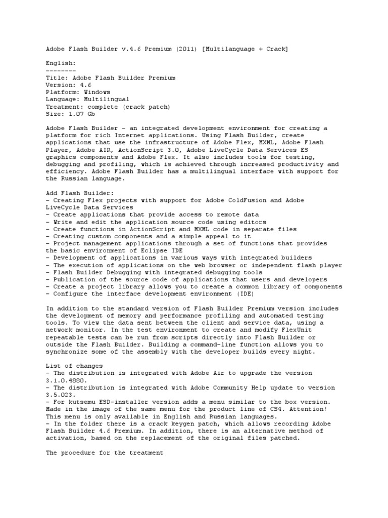 Adobe Flash Builder v4.6 | PDF | Apache Flex | Software Development