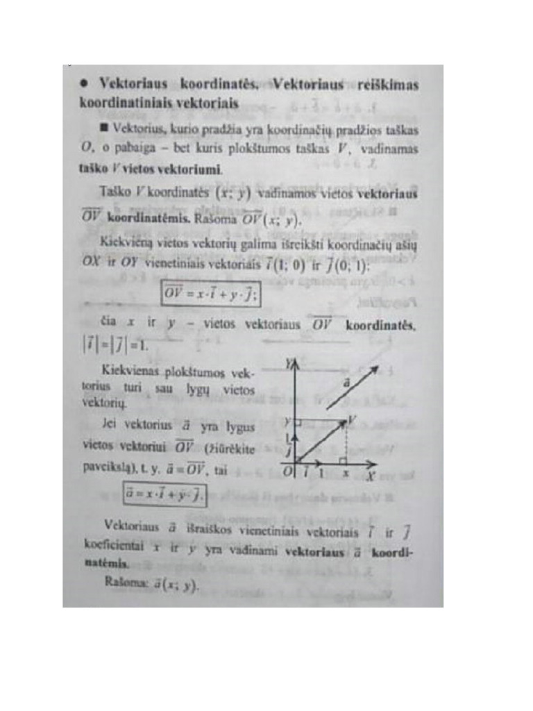 Vektoriai (Teorinė Medžiaga) | PDF