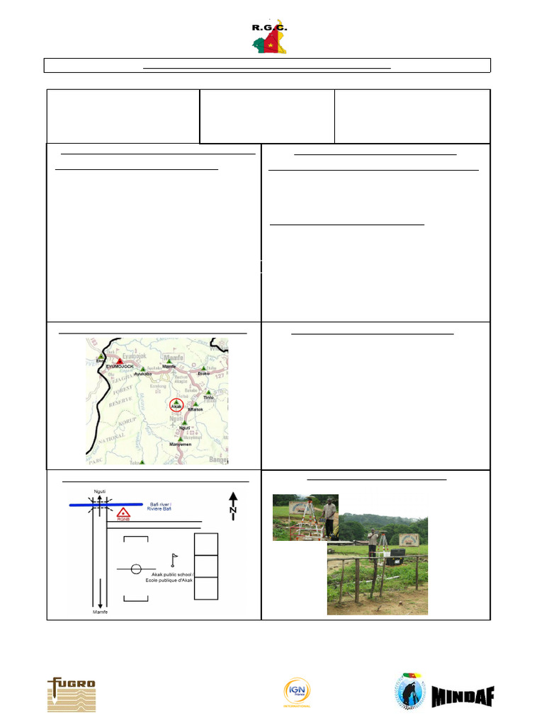 Fiche Signalétique des Points Géodésiques | PDF | Altitude | Système de ...