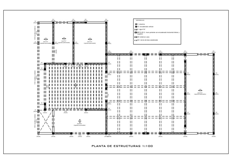 04 Planta Estructuras a3 | PDF