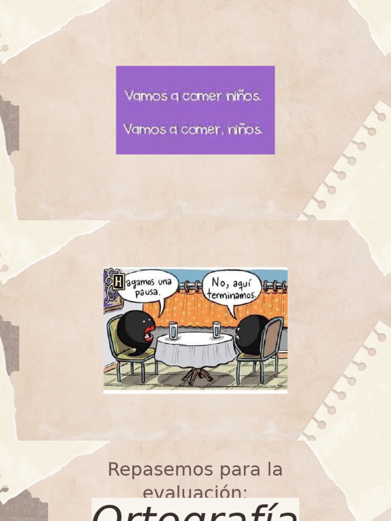 Repasemos para La Evaluacion Ortografia Puntual. 4 | PDF | Coma ...