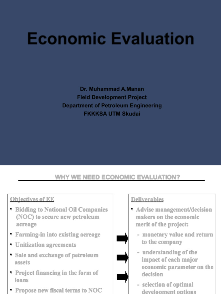 10 Economic Evaluation For FDP | PDF | Net Present Value | Internal Rate Of Return