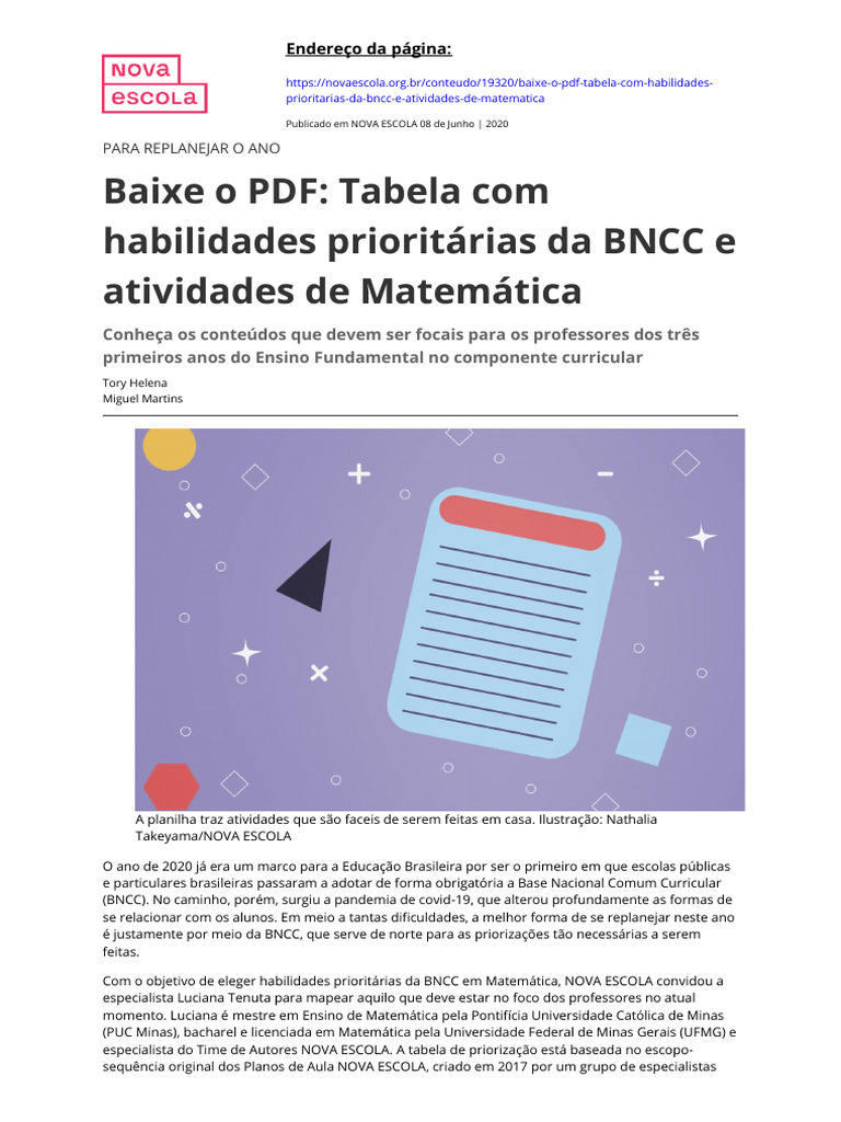baixe-o-pdf-tabela-com-habilidades-prioritarias-da-bncc-e-atividades-de-matematica | PDF ...