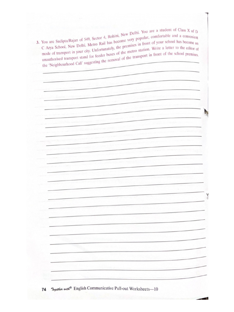 Formal Letter Worksheet - 2 | PDF